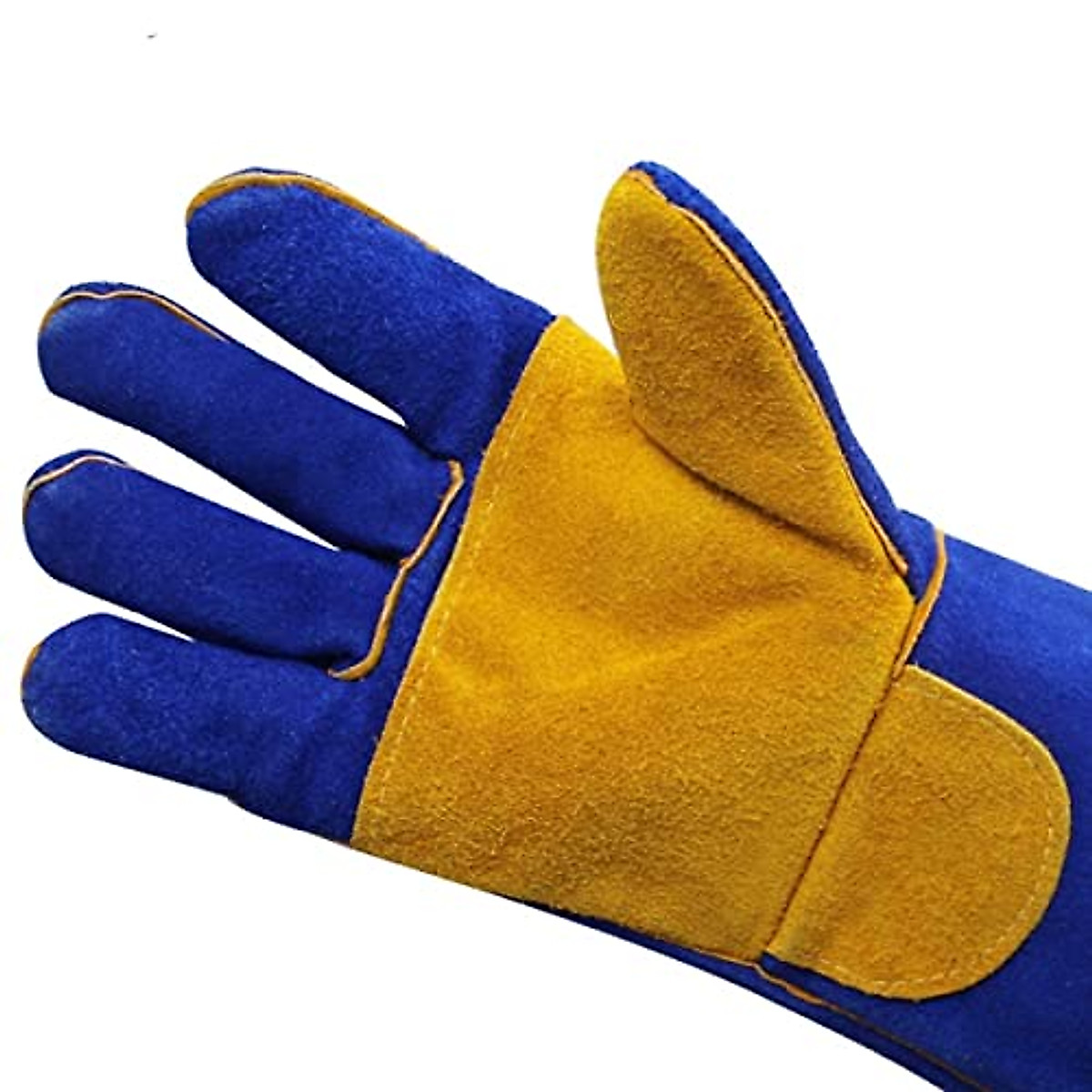 16 Inches Leather Welding Gloves Heat Fire Resistant (Welder gloves)