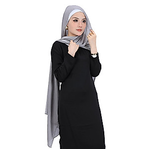 PeacePray Premium Silky Glossy Hijab for Women, Crepe Crinkle Muslim Head Scarf, Graceful Feminine Charm, Mint Green