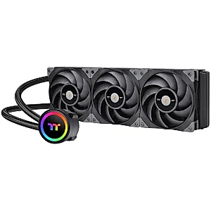 Thermaltake TOUGHLIQUID 360 ARGB Motherboard Sync All-in-One Liquid CPU Cooler, AMD (AM5/AM4) / Intel (LGA 1700/1200), 360mm High Efficiency Radiator CL-W321-PL12BL-B,Black