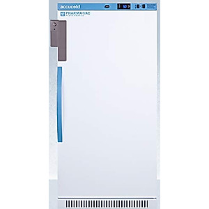 Summit Appliance ARS8PV Pharma-Vac Performance Series 8 Cu.Ft. Upright Vaccine All-refrigerator with Automatic Defrost, Factory-installed Lock, Digital Thermostat and White Cabinet