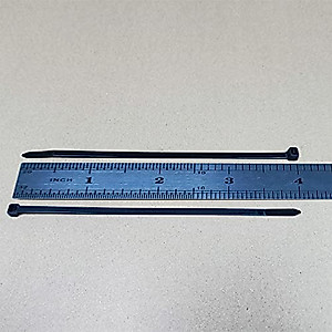 Zip Ties 4 inch 500 pcs Cable Zip Ties with 40 Pounds Tensile Strength, Black Cable Ties, Heavy Duty Self-Locking Black Nylon Tie Wraps for Indoor and Outdoor (4 inch 500 pcs, Black)