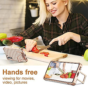 PTUONIU Kickstand Case for Samsung Galaxy S21 5G, [Two-Way Stand] [Reinforced Drop Protection] [Anti-Scratch] Slim Shockproof Stand Case with Camera Protector+Silicone Strap for Samsung S21- Gold