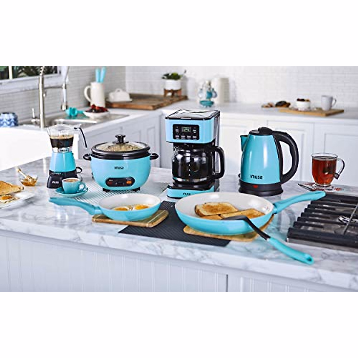 IMUSA USA GAU-80113T 1.5 Quart Teal Slow Cooker with Glass Lid