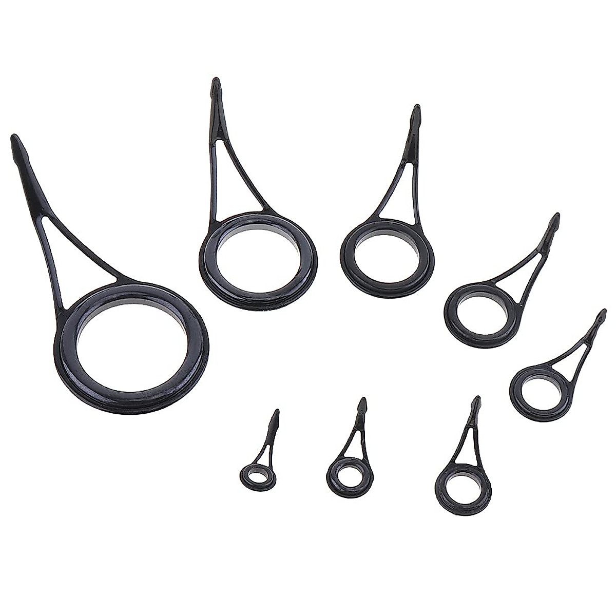 OriGlam Fishing Rod Guides Sets, Rod Repair Kit Rod Guide Tip Repair Kit, Rod Part Fishing, Spinning Rod Guides Tip Ceramic Guide, Fishing Rod Repair Kit