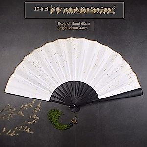 Chinese Fan Folding Hand Foldable Antique Folder Custom Fan, Chinese-styleFan For Women, Male Dominator Fan Paper Fan Hand Folding Fans Vintage style