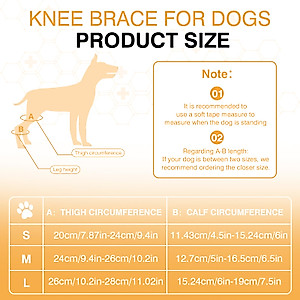 Dog Knee Brace Dog ACL Brace Hind Leg Dog Knee Brace for Torn ACL Hind Leg with Side Stabilizer ACL Brace for Dogs Pain Relief Dog ACL Knee Brace Extra Support Treats Kneecap Dislocation Arthritis-L
