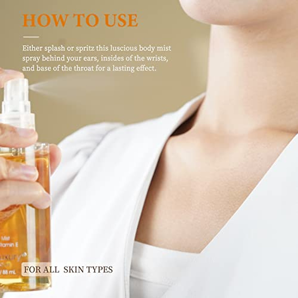 Vital Luxury Body Mist Set, Travel Size Spray Bottle, Long Lasting Perfume Gift Sets, Fragrance Mist for Men & Women, Dreamy Glow, Pack Of 2, 3 Fl Oz Each