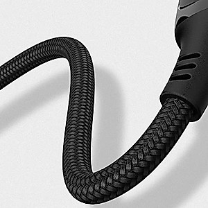 BoxWave Cable Compatible with Acer ConceptD 7 Ezel CC715-71-7163 (15.6 in) - PowerDisplay PD Cable (6ft) - USB-C to USB-C (100W), LED Display 6 Foot PD Braided Nylon Cable - Jet Black