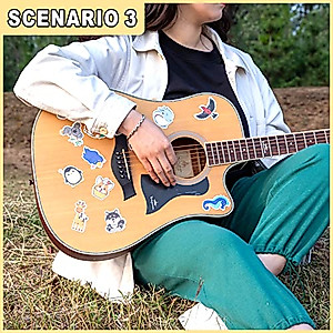 DaoChuang 100 Cute Water Bottle Animal Stickers Kids Love. Aesthetic Small Stickers for Computer, Laptop, Guitar, Skateboards for Kids Teen Girls.Waterproof Vinyl Various Stickers, Sticker Packs