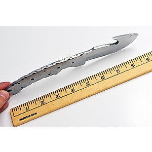 Whole Earth Supply 1095 High Carbon Steel Guthook Knife Blank Blade Hunting Skinning Skinner 1095HC