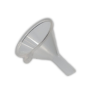 Pack of 4 Clear Glass Mini Cube Salt & Pepper Shakers with Stainless Tops and BONUS Easy Fill Funnel by NetSellsIt