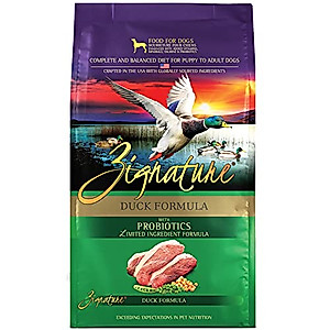 Zignature Dog Food, Duck, 25 Pounds