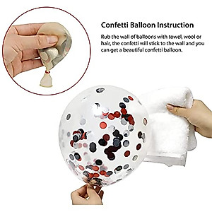 Black White Red Gold Balloon Garland Kit, is Perfect black red white gold themed bridal shower birthday wedding party graduation party decorations.Casino Card Night Poker Las Vegas Party Decorations.