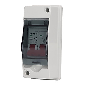 Solar PV Disconnect Switch, Photovoltaic DC Isolation Switch IP65 Waterproof Plug and Play 500V Miniature Motorhome Protector Circuit Breaker (16A)