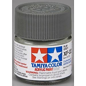 Tamiya 81722 XF-22 Flat Rlm Grey Acrylic Mini - 10 ml / 0.33 Fl.Oz