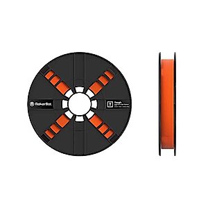 MakerBot Tough PLA 3D Printing Filament Large Spool for Use with MakerBot's Replicator+, Fifth Generation and Z18 Line of 3D Printers, Non-Toxic Resin, 1.75mm Diameter, Safety Orange (375-0009A)