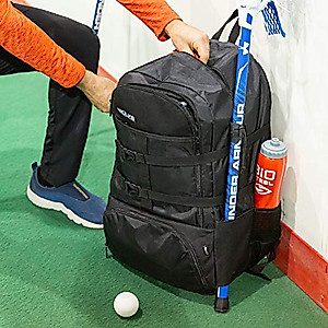 Wolks XXL Premium Lacrosse Bag, Trusted Lacrosse Backpack for Men & Women; XX-Large Sports Travel Backpack with Ball Holder Holds All Lacrosse, Soccer & Volley Ball Equipments