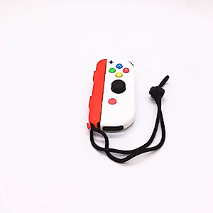 1 Pair of Joy-Con Handle Controllers with anti-slip Lanyards for Nintendo Switch Video Games-Blue&Red