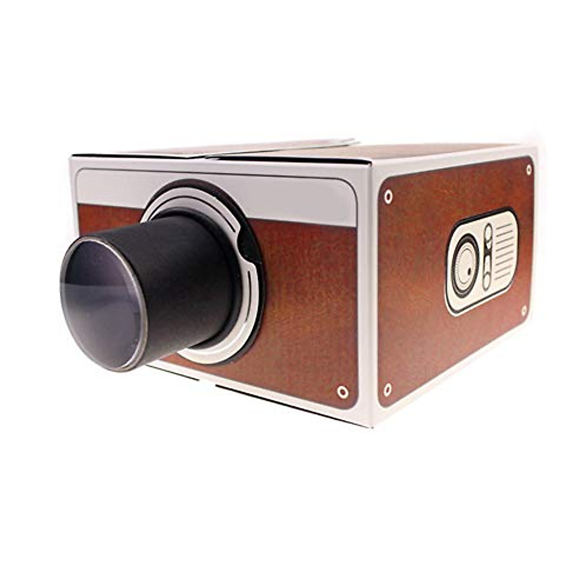 Duomu Mini Projector Smartphone Projector Create A Small Home Theater Portable Phone Projector Size of 8x14.5cm /3.2 x 5.7 Inches