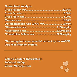 Get Naked Grain Free 1 Pouch 6.6 Oz Joint Health Dental Chew Sticks, Large