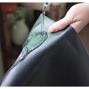 VkerQerd Foldable Gardening Plant Repotting Mat -2PCS- 39.4" x 39.4" PE Indoor Transplanting Anti Dirty Mat, Bonsai Succulent Potting Tarp for Home Gardening Planting