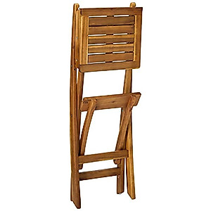 Christopher Knight Home Atlantic Outdoor Foldable Wood Barstool, 31", Natural Wood