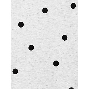 Simple Joys by Carter's Girls' Short-Sleeve Shirts and Tops, Pack of 3, Grey Polka Dot/Pink/Yellow Flowers, 3T