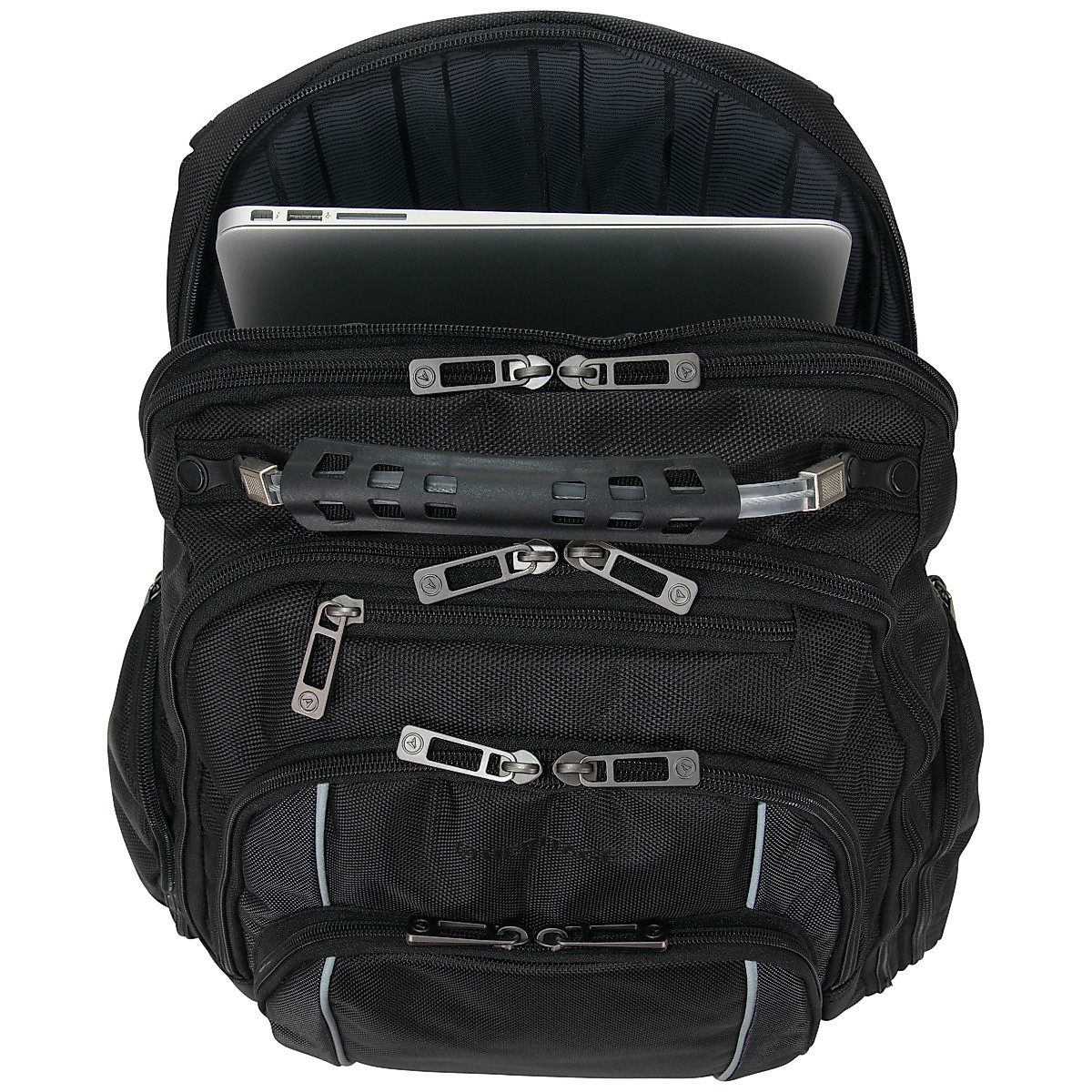 HERITAGE TRAVELWARE Travelier Dual Compartment Checkpoint-Friendly 17" Laptop Business Backpack, Black, One Size