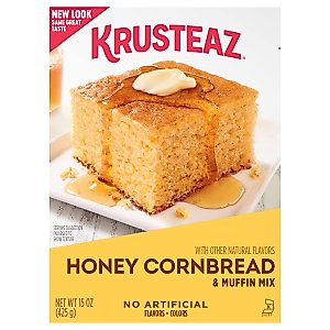 Krusteaz Honey Cornbread and Muffin Mix, 15 Ounce (Pack of 12)