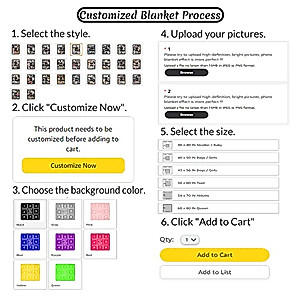 SHIYEL Gifts for Friend Customized Blanket with Photo, Make a Personalized Friends Blankets with Picture Custom Memories Souvenir Sublimation Throw Blanket for Best Friends Ever, 8 Collage Made in USA