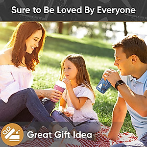 Baxendale and Co Reusable Neoprene Insulator Sleeves for Large Sized Iced Coffee and Cold Drink Cups, Boba Tea, Soda Cups, Tumblers and more (2 PK Large 32oz, Pastel)