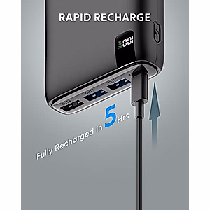 CONXWAN Power Bank 26800mAh Portable Charger 22.5W Fast Charging PD Battery Pack QC 3.0 External Backup Charger Compact Phone Powerbank Compatible with iPhone Samsung Galaxy Android