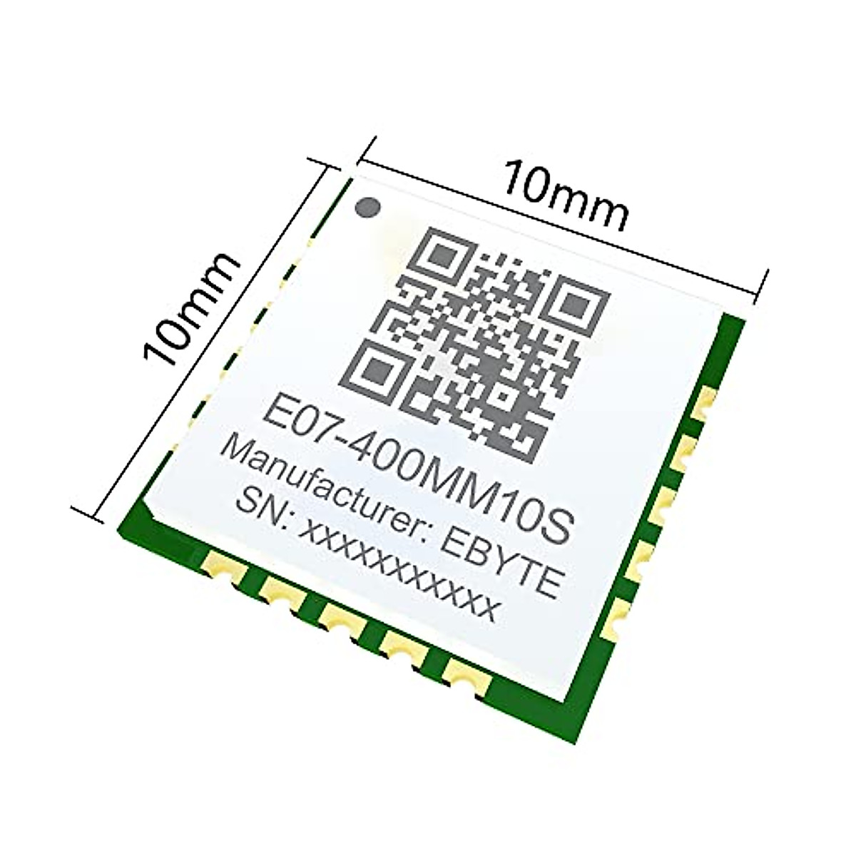 CC1101 433MHz Wireless Module SPI E07-400MM10S 10dbm 1.5KM RX TX FIFO LQI RSSI Small Size SMD Stamp Holes Antenna