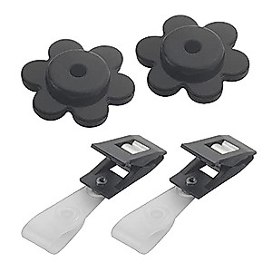 XINMEIWEN 40Pack Garden Flag Rubber Stoppers and Anti-Wind Clips Flag Stops Accessories Hardware for Garden Flag Poles Stand