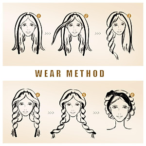 Fitifun No Heat Curling Headband - 61 Extra Long Velour Overnight Curlers for Long Hair (Beige)