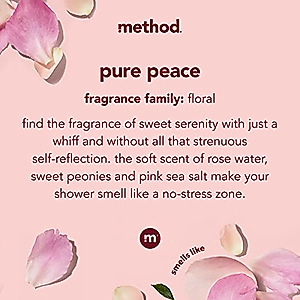 Method Body Wash, Pure Peace, Paraben and Phthalate Free, 18 oz (Pack of 1)
