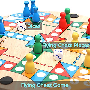 LAVIEVERT Activity Center Play Cube 10-in-1 Bead Maze Shape Sorter Multipurpose Educational Toy Wooden Learning Game for Toddlers & Kids