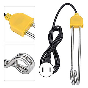 Labuduo Immersion Heater, Immersion Boiler Blow Up Hot Tub Portable 1000W Pool Heater for Bathroom Sinks Outdoor Pond, Buckets, and Inflatable Swimming Pools(12)