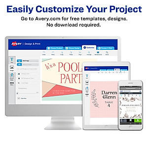 Avery Self-Adhesive Removable Laser Id Labels, White, 8.5 x 11 inches, 25 per Pack (6465)