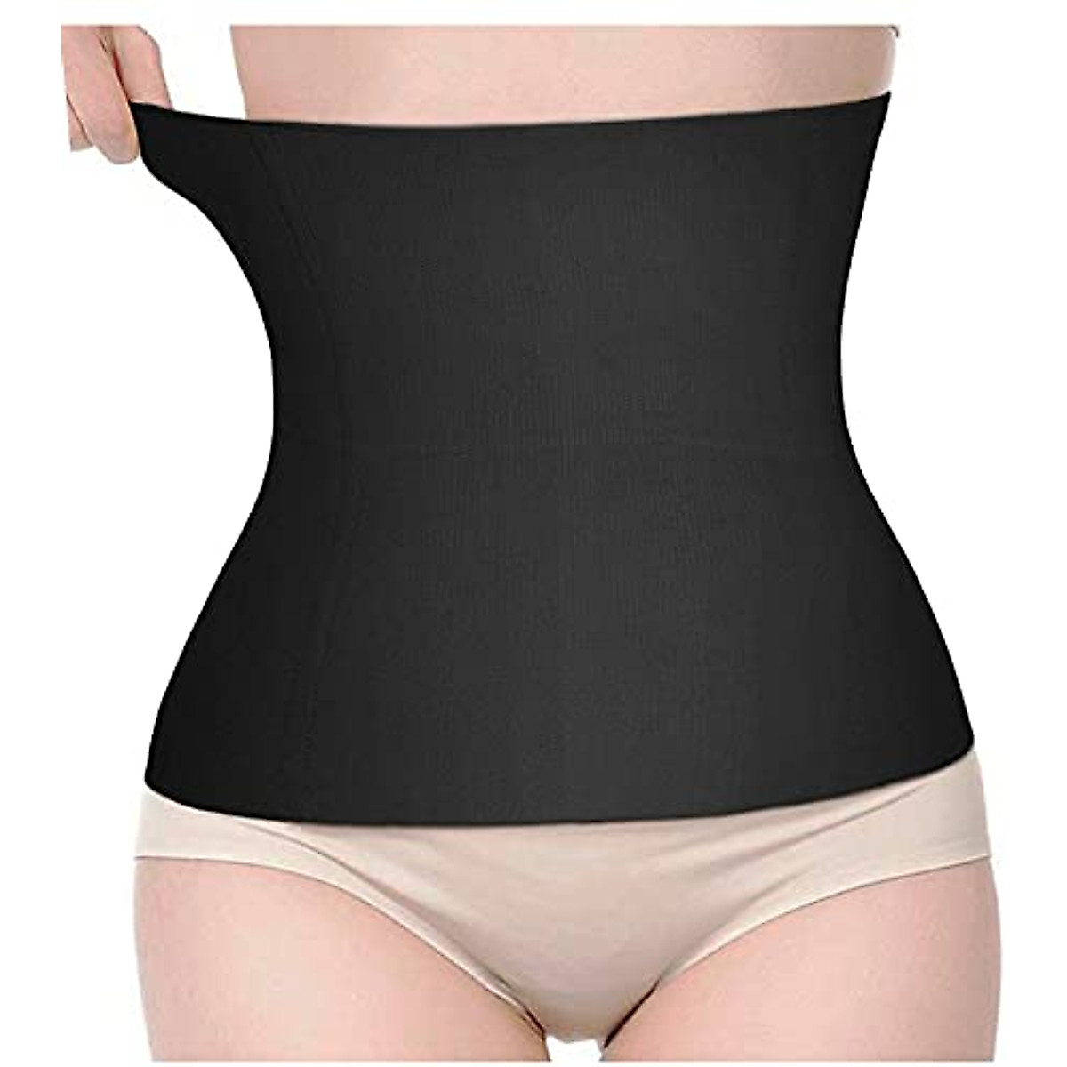 LODAY 2 in 1 Postpartum Recovery Belt,Body Wraps Works for Tighten Loose Skin(XL,Black)