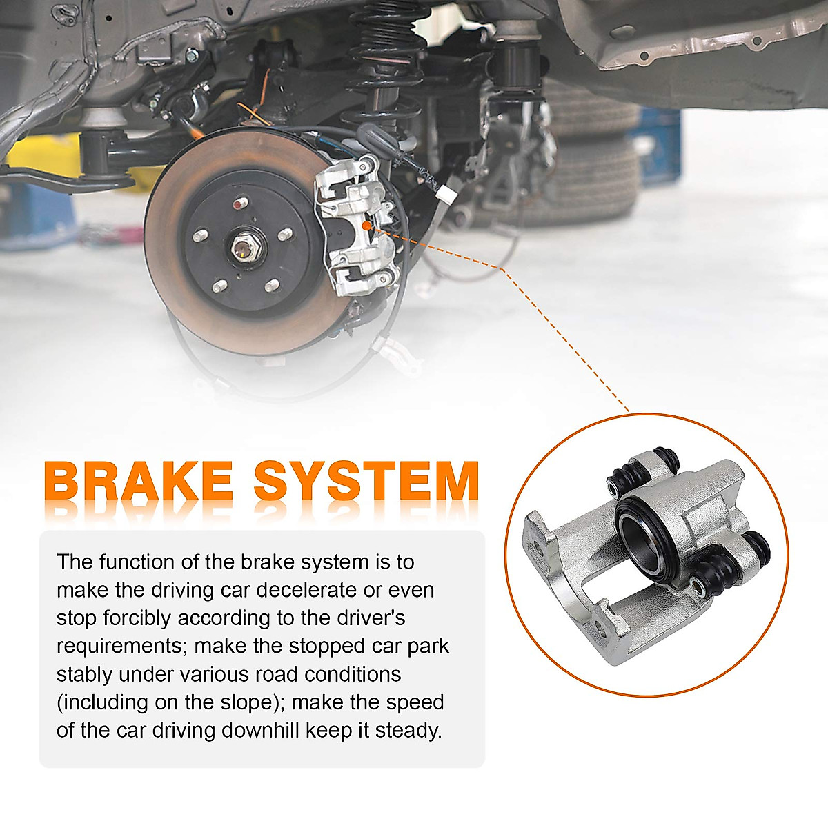 DRIVESTAR 184604 184605 Left & Right Rear Brake Calipers for 1995-2002 Ford Explorer, 1998-2002 Ford Ranger, 1997-2001 Mercury Mountaineer, OE-Quality New Brake Caliper Pair, Disc Brake Caliper