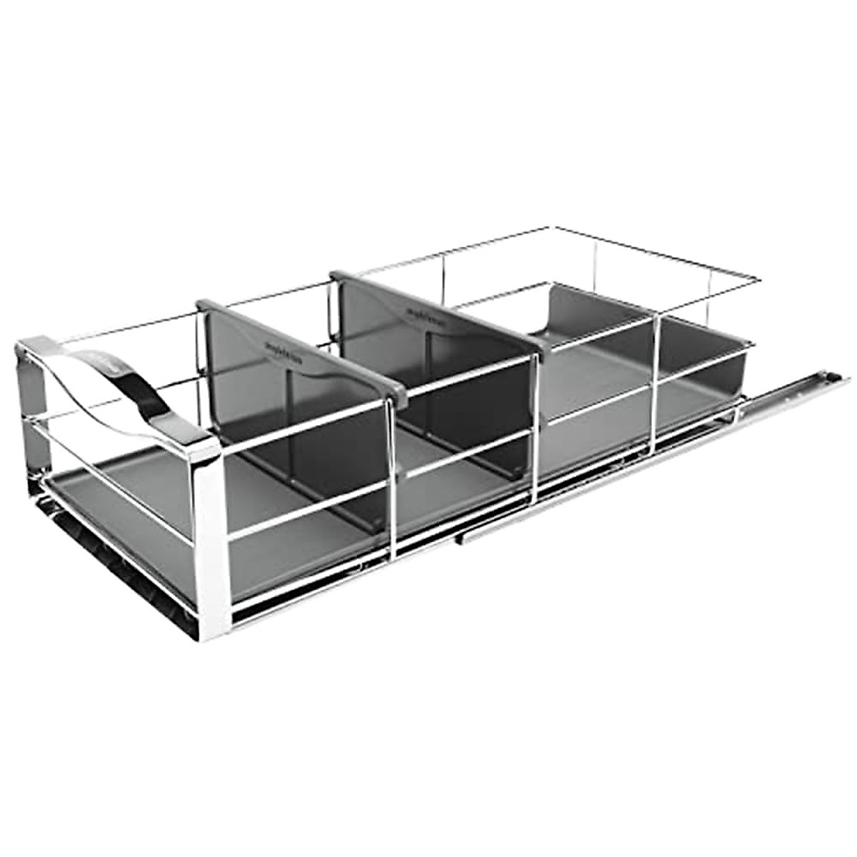 simplehuman 9 inch Pull-Out Cabinet Organizer, Heavy-Gauge Steel Frame