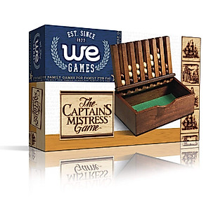 WE Games Wood Captain's Mistress (4-in-a-Row) Connect Game