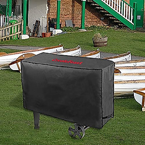 CreoleFeast CFB2001 150 qt. Crawfish Seafood Boiler, Double Sack Outdoor Stove Propane Gas Cooker & CR1001A Premium Oxford Grill Cover
