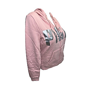 Victoria's Secret Pink Relaxed Fit Fleece Zip Up Perfect Shine Hoodie Color Pink New (as1, alpha, x_l, regular, regular)