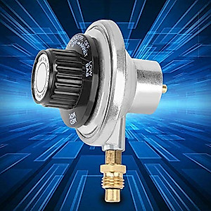 Adjustable Grill Regulator, Durable Gas Zinc Alloy Low-Pressure Regulator, Thread Burner Accessory for Camping Barbecues Easy to Install