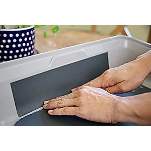 Kitty Cure Litter Box Emery Board and Manicure Strips, Scratch Liner for Litter Box, Nail File for Cats