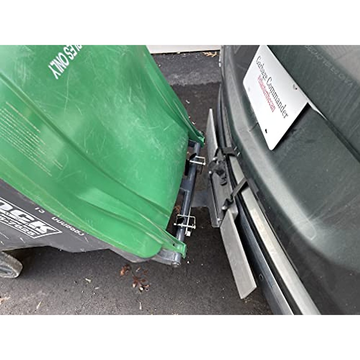 Garbage Commander Bumper Mounted MT Wheeled Trash Can Hauling Hitch