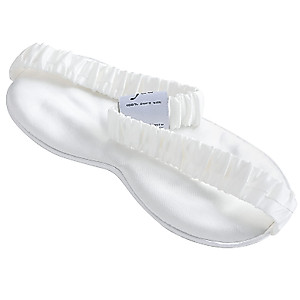 Silk Sleep Mask Light Blocking Luxury 100% Mulberry 19mm Silk Eye Mask Eye Cover Blindfold Ultra Soft Light & Comfy Anti Aging Skin Care with Travel Bag Gift Package