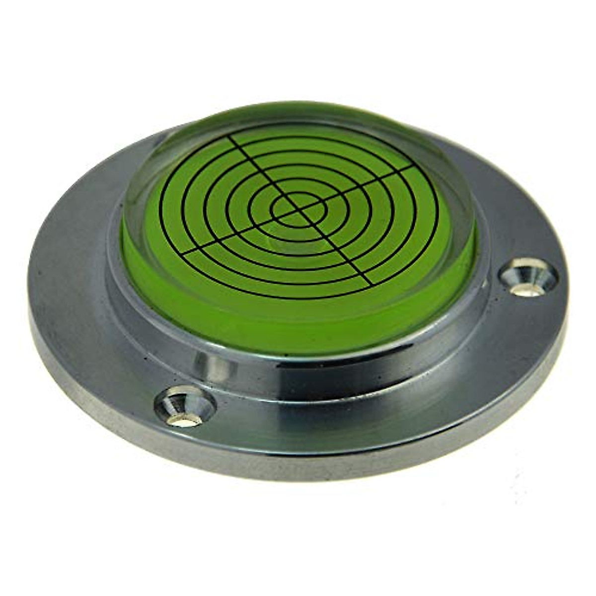 umei High precision horizontal bubble Aluminium Case Bullseye Spirit Bubble Surface Level Round Inclinometers for Surveying Instruments and Tribrachs, 50x11.5mm,